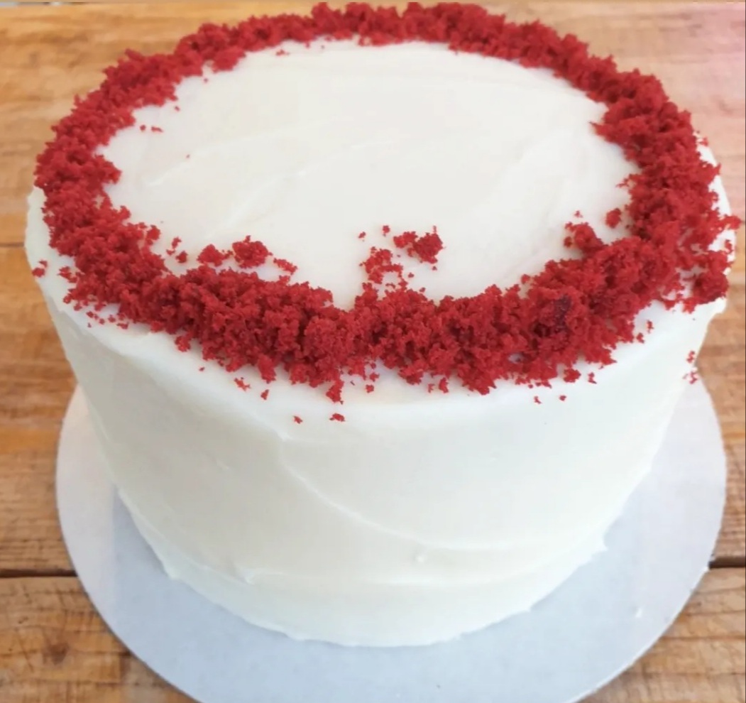 Red Velvet Sponge with Cream Cheese Filling - Kamara Cakes